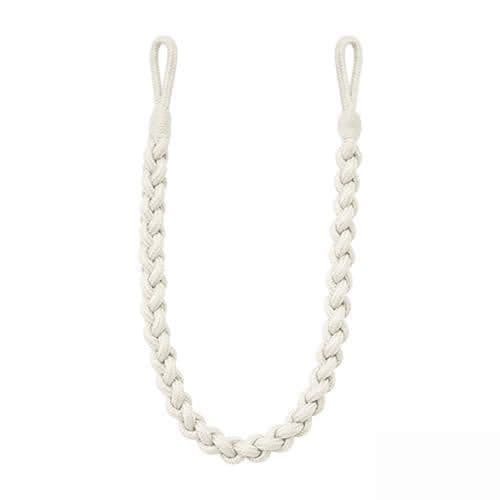 2 Helston Rope Curtain Tiebacks Braided Drape Tie back Fabric Plaited ...